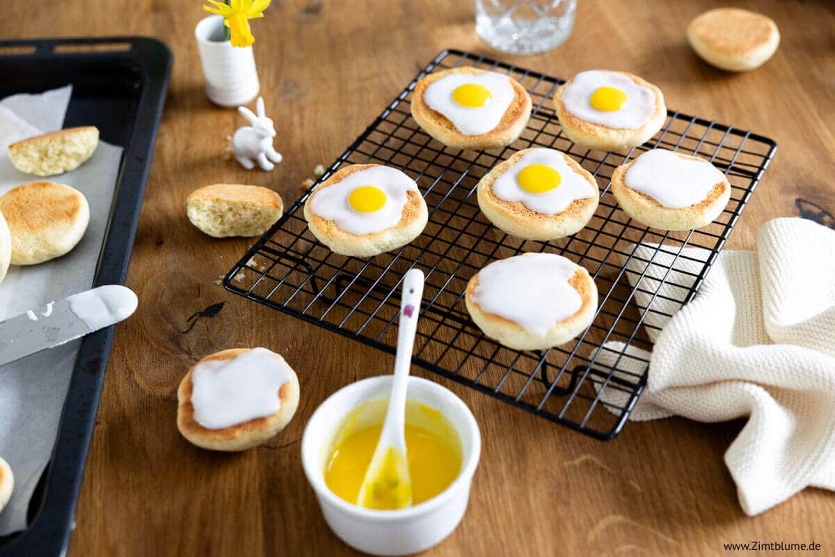 Spiegelei Amerikaner zu Ostern backen | Zimtblume.de